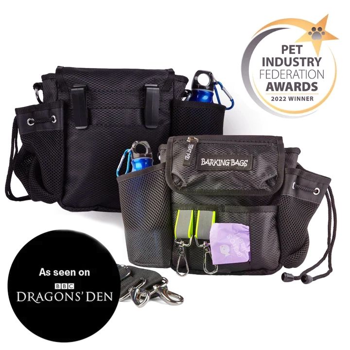 The Original Dog Walking Bag - Black | Barking Bags