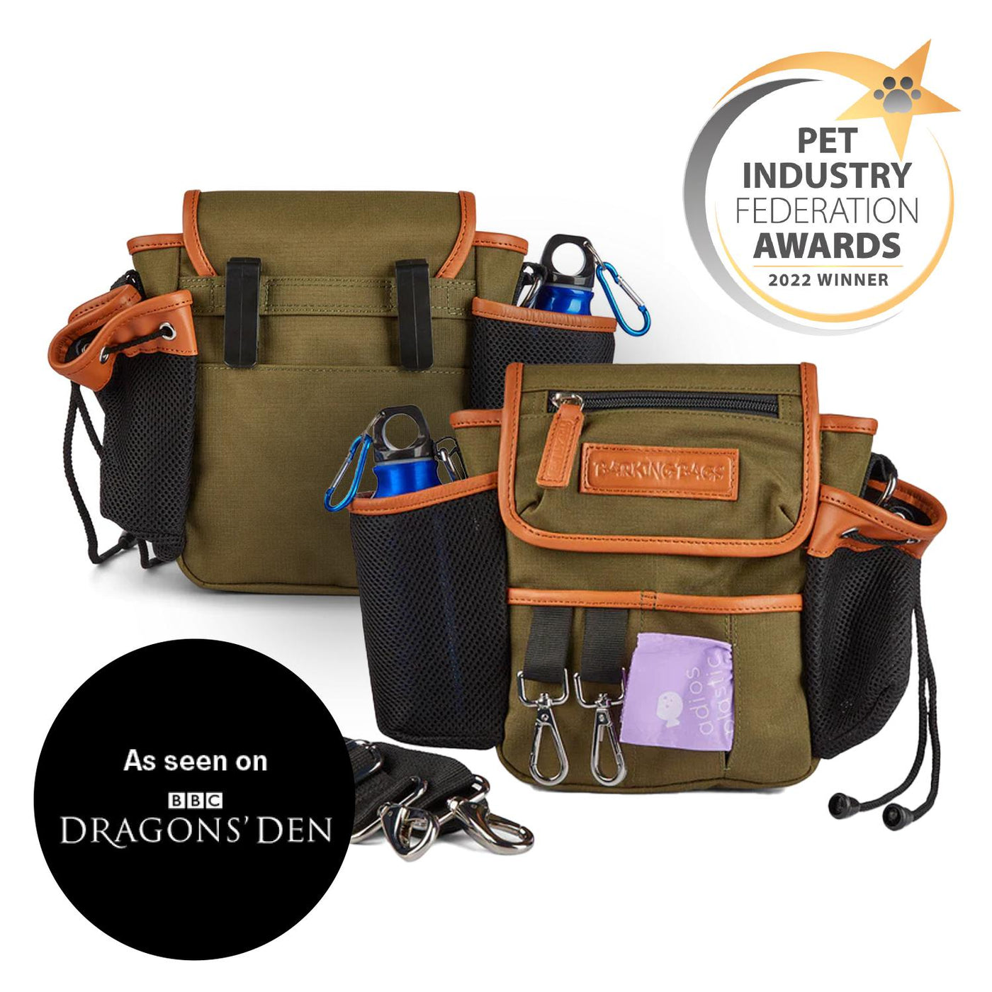 Barking Bags - The Original Dog Walking Bag - As Seen On Dragons' Den
