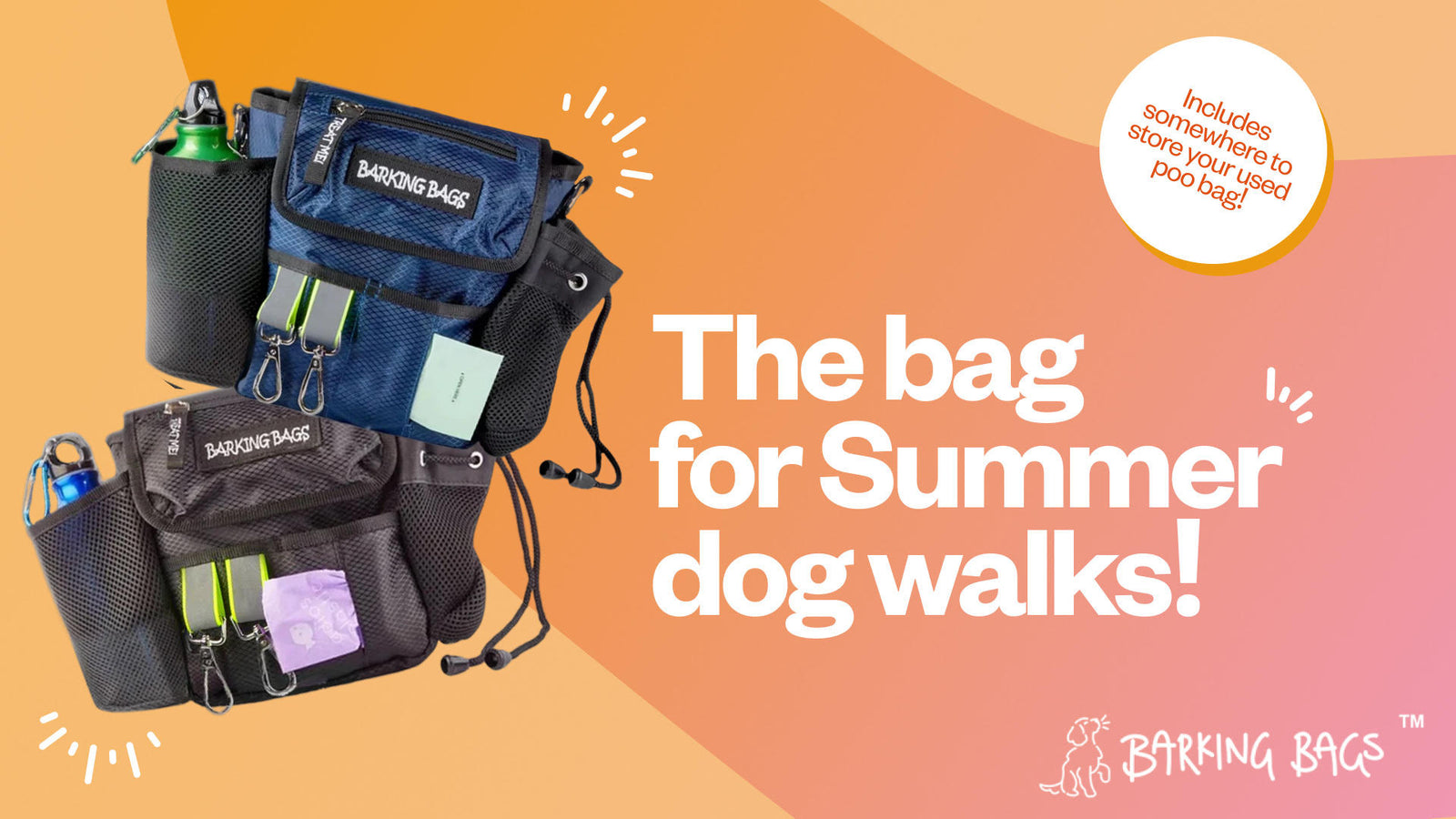 Barking Bags - The Original Dog Walking Bag - As Seen On Dragons' Den